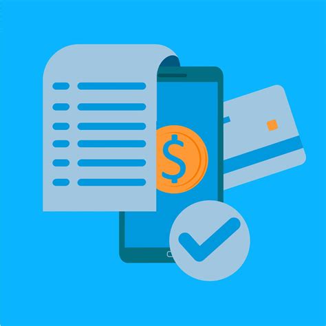 Receipt Invoice Bill Icon Bill Payment With Atm Card And Financial