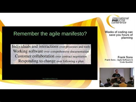 International Php Conference Talk Weeks Of Coding Can Save You Hours Of Planning From