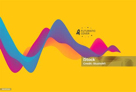 포스터 책 표지 전단지 배너에 대 한 추상 물결 모양 배경 동적 효과입니다 벡터 일러스트입니다 디자인 서식 파일입니다 배경 주제에 대한 스톡 벡터 아트 및 기타 이미지