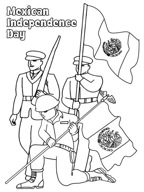 Dibujos De Independencia De México Para Colorear E Imprimir Coloringlib