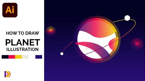 How To Design Glass Planet Vector Illustration Complete Step By Step