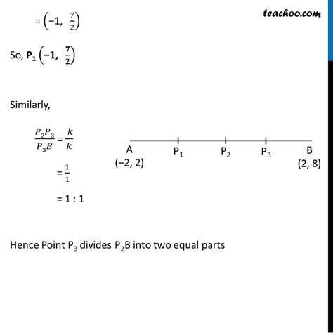 Ex Find Coordinates Of Points Which Divide A