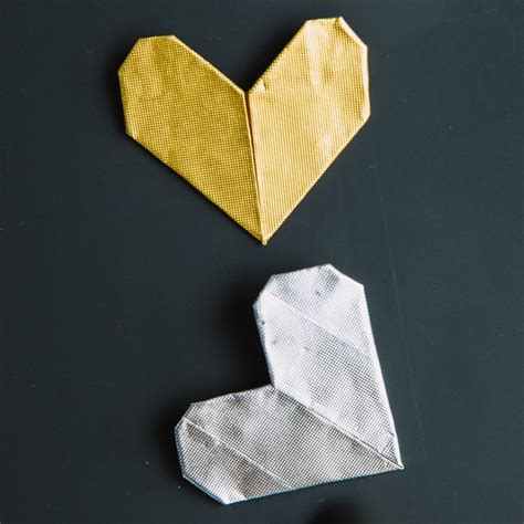 Gum Wrapper Origami Heart Step By Step Instruction Origami Ok