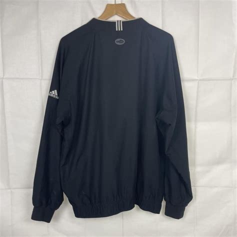 Adidas Unisex 90s Vintage Black V Necked Depop