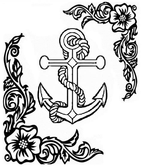 Dibujos De Ancla Para Colorear E Imprimir Coloringonlycom