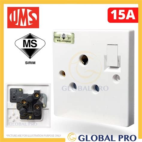 PC UMS A Switch Socket V AC Gang Switched Socket Outlet Heavy Duty Socket A