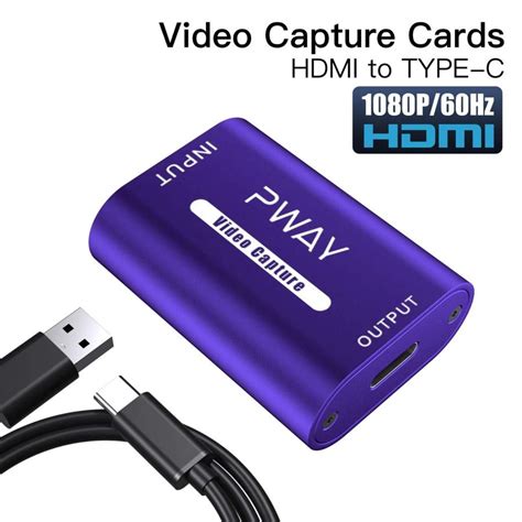HDMI To USB Type C HDMI Video Capture Card Device