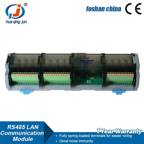 โมดลรเลย LAN 12 ชอง RS485 โดย Huaqingjun รองรบ Modbus RTU TCP การควบคมระยะไกล 12DO บอรดร
