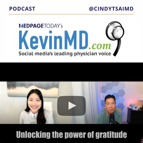 Podcast Guest Episode Cultivating Gratitude With Kevinmd Dr Cindy Tsai Md