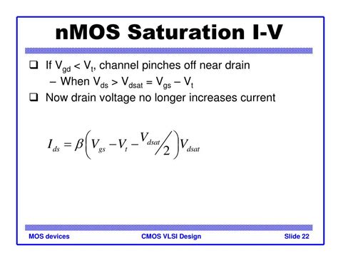 Ppt Introduction To Cmos Vlsi Design Cmos Transistor Theory Powerpoint Presentation Id 588706