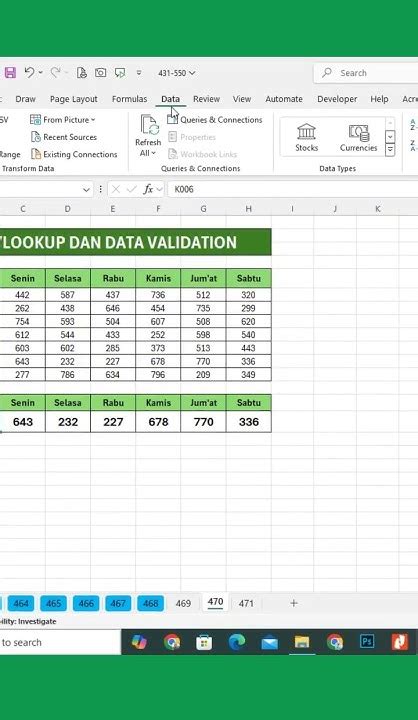 Trik Excel Vlookup Dan Data Validation Excel Exceltips Exceltutorial Exceltricks Tutorial