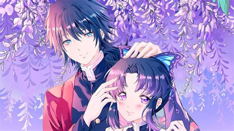 Giyushino Giyuu Tomioka Shinobu Kochou Hd Demon Slayer Kimetsu No Yaiba