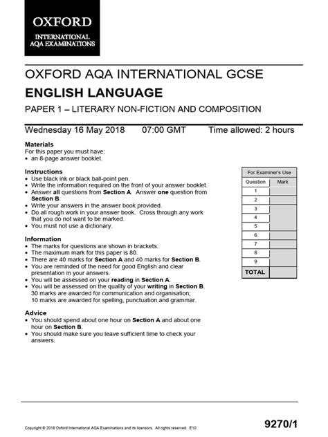 Languange Paper 1 Pdf Languange Paper 1 Pdf
