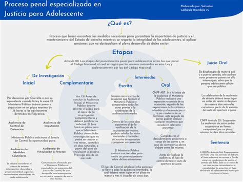 Mapa Conceptual Proceso Penal Especializado En Justicia Para