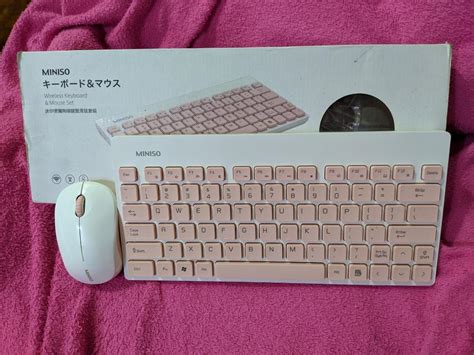 MINISO WIRELESS KEYBOARD AND MOUSE SET Computers Tech Parts Accessories Computer Keyboard