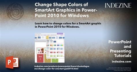 Change Shape Colors Of SmartArt Graphics In PowerPoint 2010 For Windows