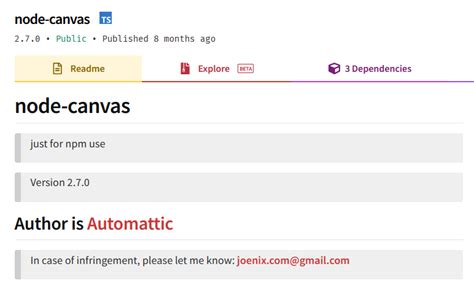 Fix Whatever File Npm Pulls From · Issue 1963 · Automatticnode Canvas · Github