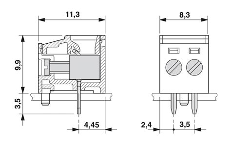 Mkdsfw 1 5 2 3 5 Pcb Terminal Block 1868128 Phoenix Contact