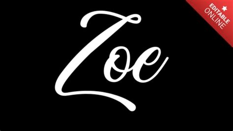 Zoe Calligraphy Text Effect Generator