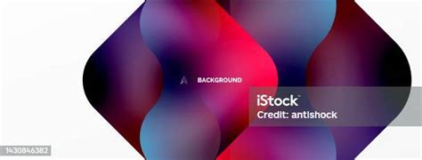 둥근 모양과 원형 기하학적 추상 배경 배경 화면 배너 배경 카드 책 일러스트 레이 션 방문 페이지에 대한 벡터 일러스트 레이 션 3차원 형태에 대한 스톡 벡터 아트 및 기타