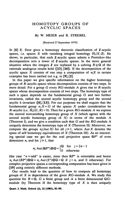 Pdf Homotopy Groups Of Acyclic Spaces