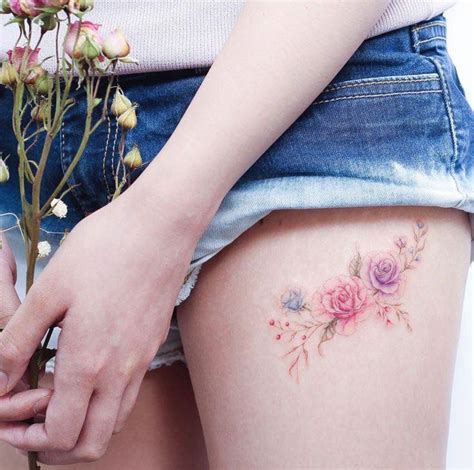 ไอเดียรอยสักต้นขา ผู้หญิงต้อง Like Facebook