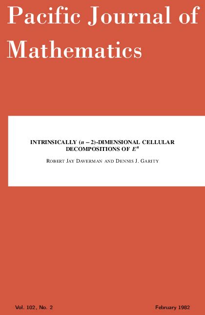 Pdf Intrinsically N − 2 Dimensional Cellular Decompositions Of E N