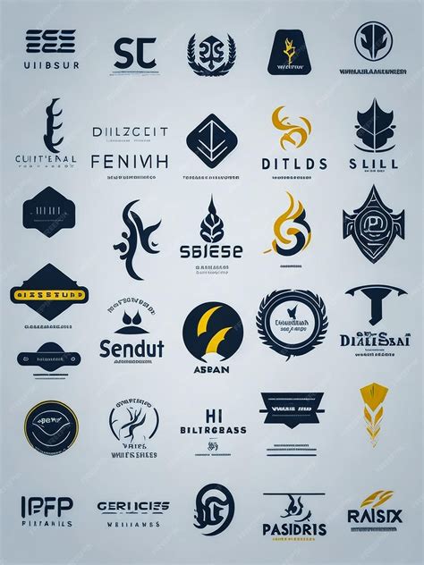 Conjunto De Logotipos Colección De Ideas De Marca Moderna Y Creativa Para Empresas Comerciales