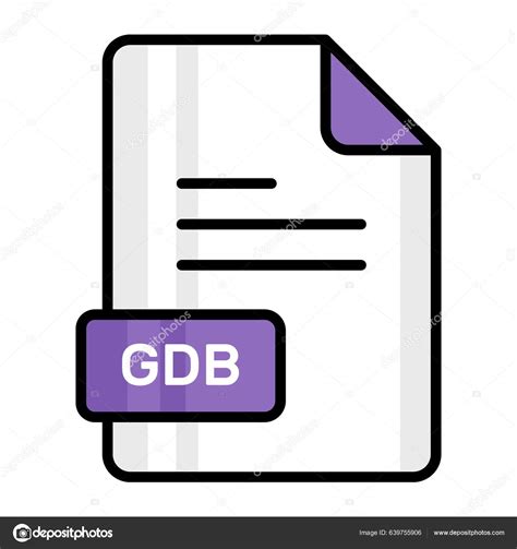 Amazing Vector Icon Gdb File Editable Design Vector De Stock 639755906 De ©iconshome