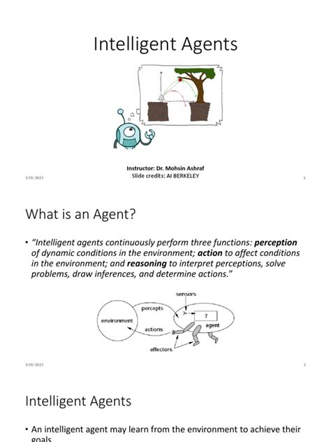 Lec 02 Intelligent Agents Pdf Artificial Intelligence
