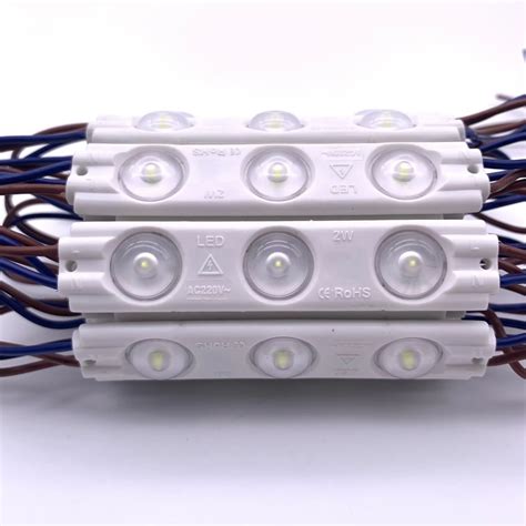 High Voltage Power Modulo Led 110v 220v 2w Ac 3 Backlight Led Module With Lens For Letter Sign