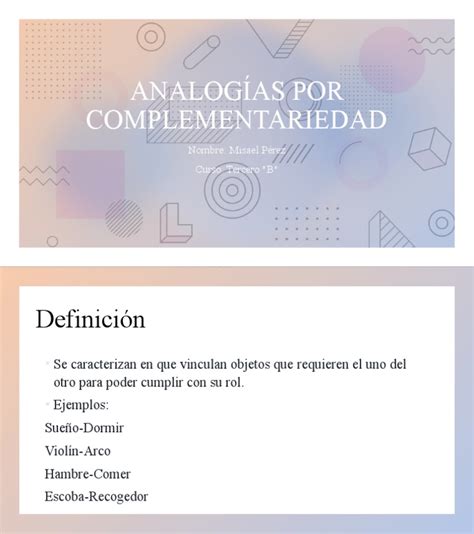 AnalogÍas Por Complementariedad Pdf