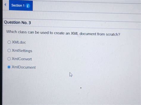 Which Class Can Be Used To Create An Xml Studyx