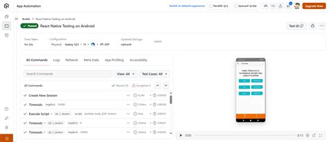 how to perform react native testing lambdatest
