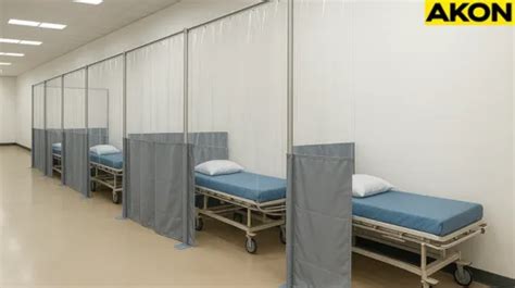 Pop Up Medical Labs Testing Stations And Isolation Areas With Curtain Walls