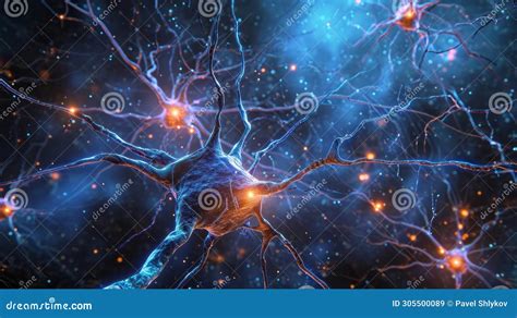 Motor Neuron Under The Microscope In Lab Stock Image Image Of