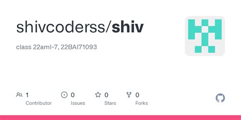 Github Shivcoderssshiv Class 22aml 7 22bai71093