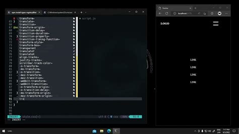 reponsive navigation bar html css and javascript youtube