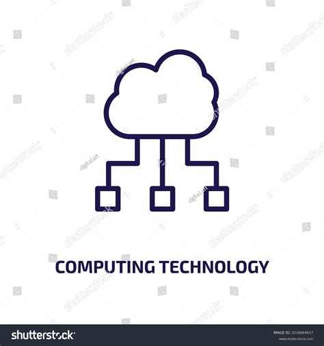 Computing Technology Icon General Collection Thin Stock Vector Royalty Free 2218664657