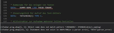data parameters with dashes not supported · issue 1116 · abaplint abaplint · github