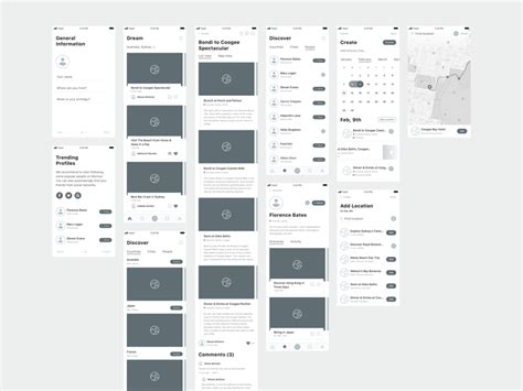 Travel App Wireframes By Alexey Tretina Trip Planner App Travel