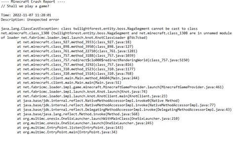 Fabric Twilight Forest Naga Crashing Game Rfabricmc