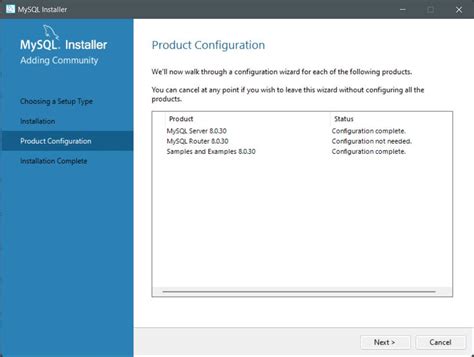 Error Starting Server Fases Finais Da Instalação Do Programa Sql Com Mysql Manipule E