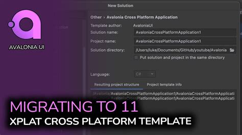 007 Avalonia Ui Migrating To Xplat 11 Template Youtube