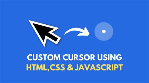 Custom Cursor Using Html Css And Js Source Codes Youtube