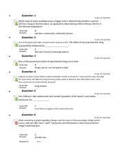 EDCO Quiz Docx Question Out Of Points Which Type Of Factor Probably Plays A Bigger