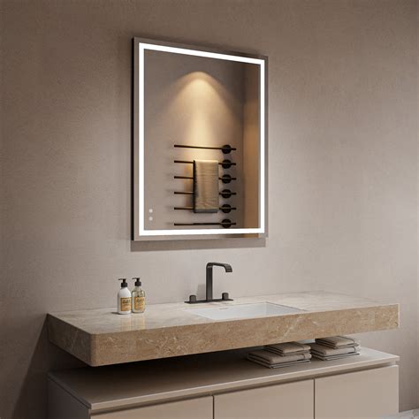 Ivy Bronx Kristeen Led Lighted Rectangle Wall Mirror Wayfair