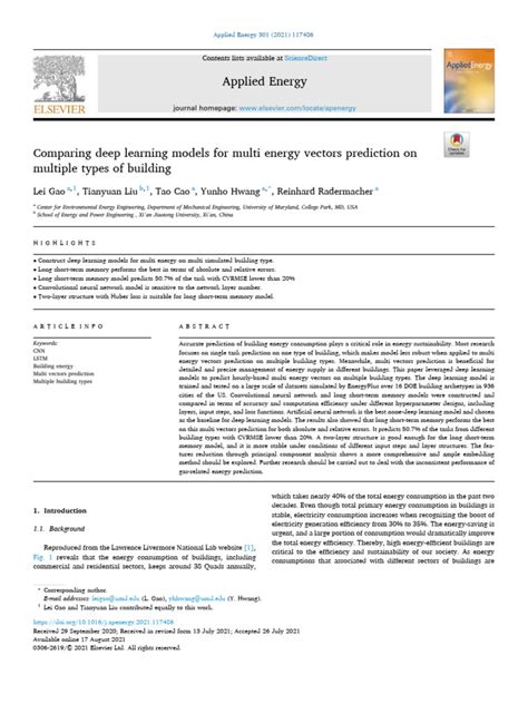 Comparing Deep Learning Models For Multi Energy Vectors Prediction On Multiple Types Of Building