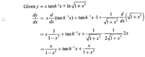 Hyperbolic Functions Definition Worked Examples Exercise With Answers Differential Calculus