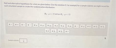 Solved Null And Alternative Hypotheses For A Test Are Given